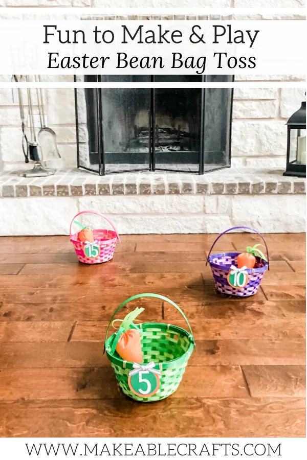 DIY Easter Bean Bag Toss - Makeable Crafts