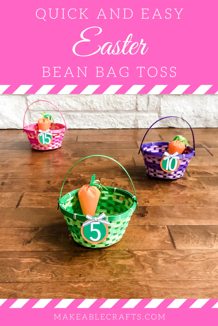 DIY Easter Bean Bag Toss - Makeable Crafts