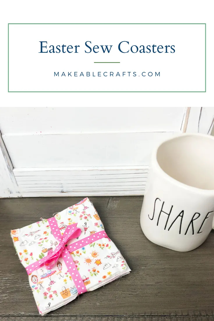 How To Make Easy Fabric Coasters - Makeable Crafts