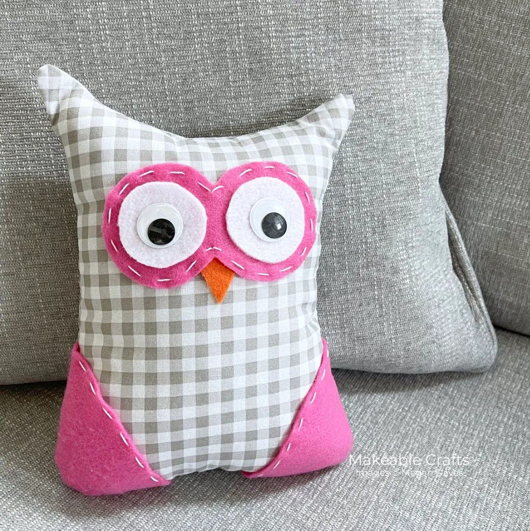 Handmade Small Stuffed Owls - Makeable Crafts