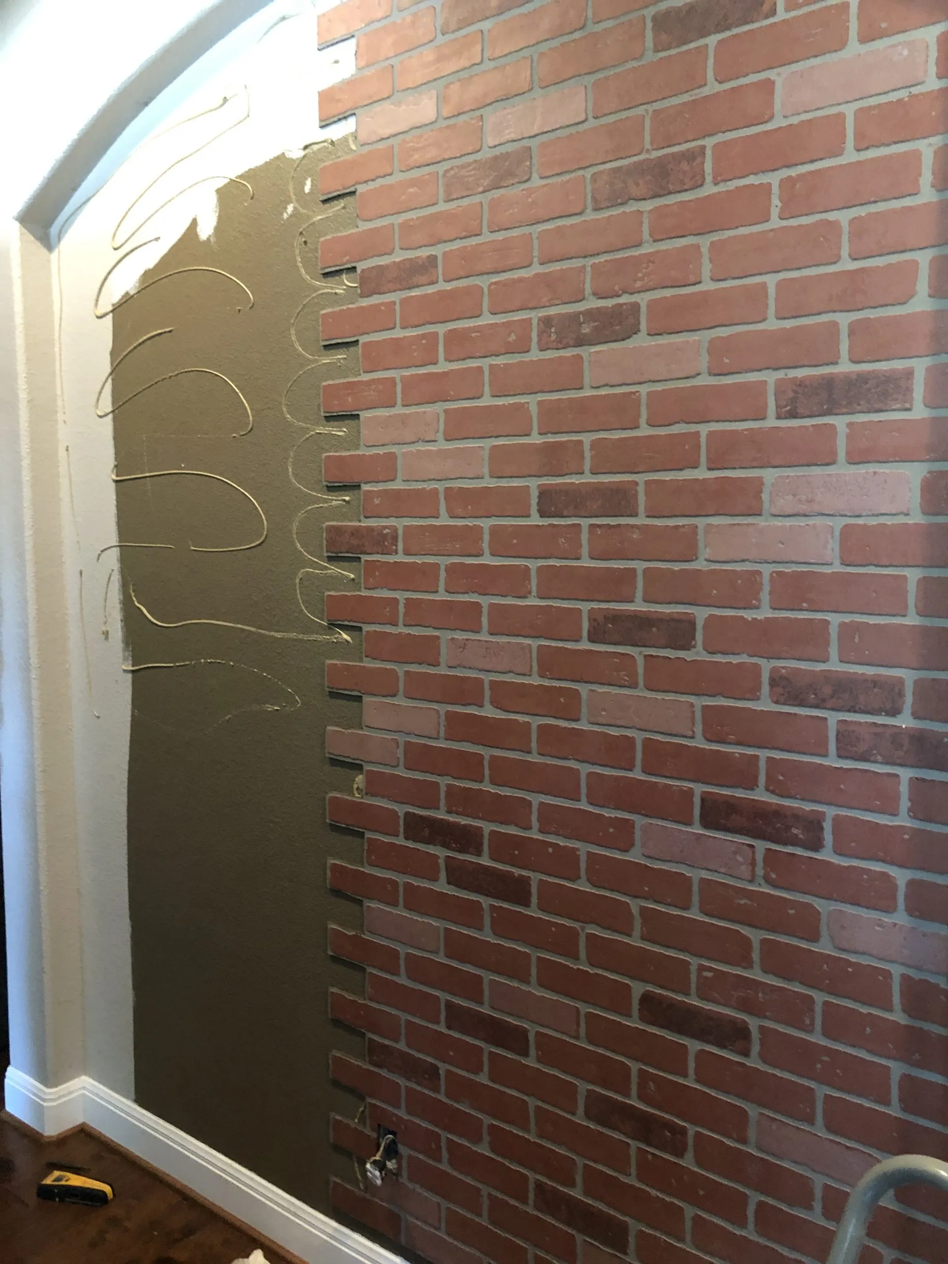 Faux Brick Wall DIY Project - Makeable Crafts