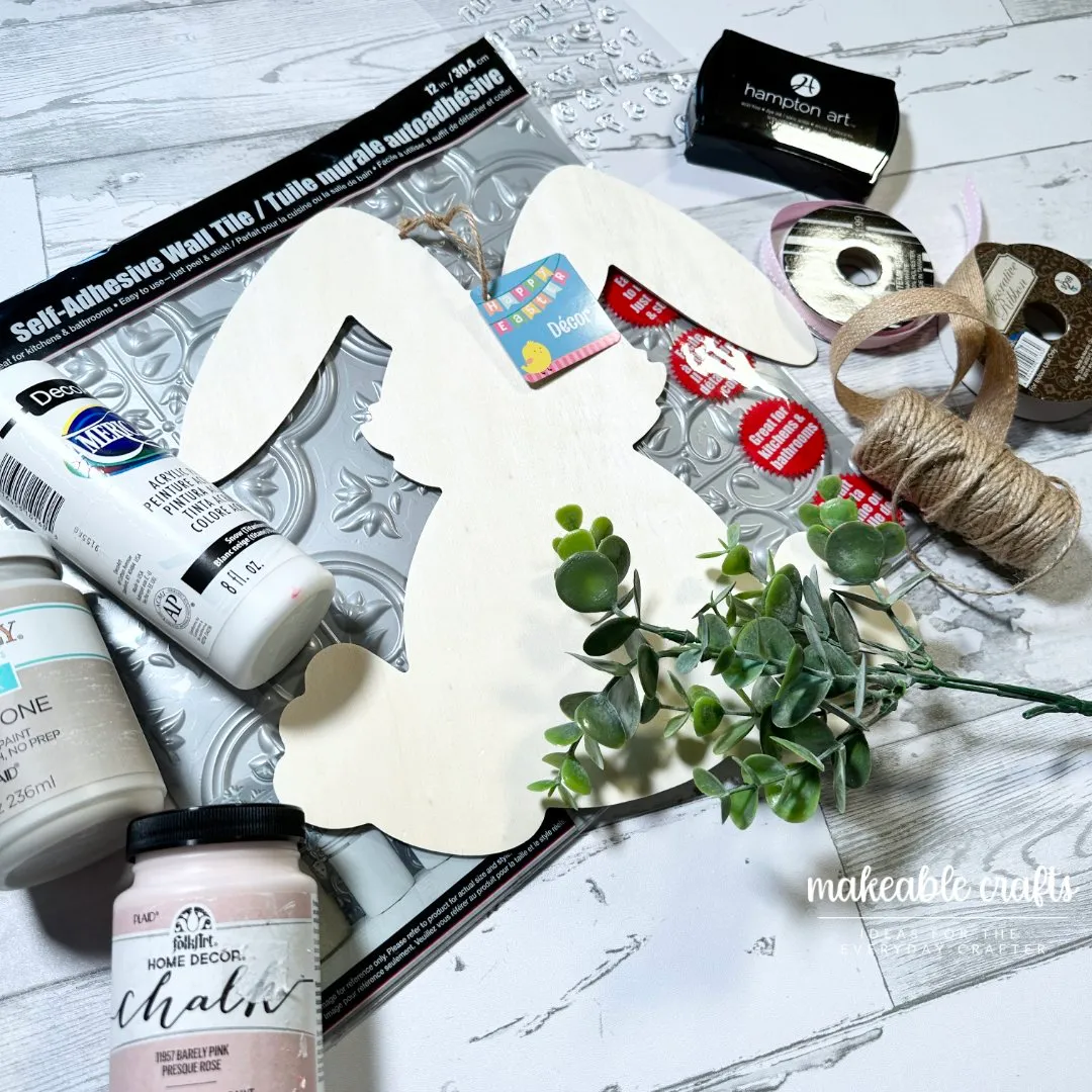 Dollar Tree Bunny Craft | Video Tutorial - Makeable Crafts