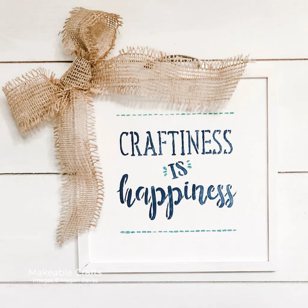 Make This Double Sided Craft Room Sign - Makeable Crafts