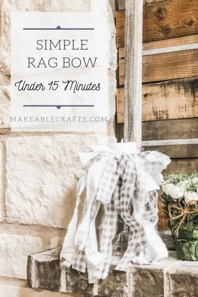 Making a Simple Rag Bow - Makeable Crafts
