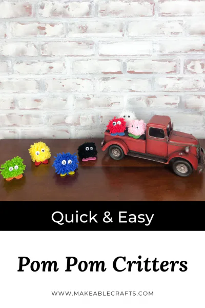Pom Pom Critters - So Stinkin' Cute! - Makeable Crafts