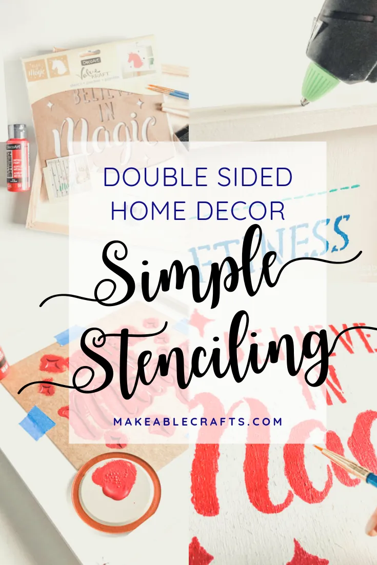 Make This Double Sided Craft Room Sign - Makeable Crafts