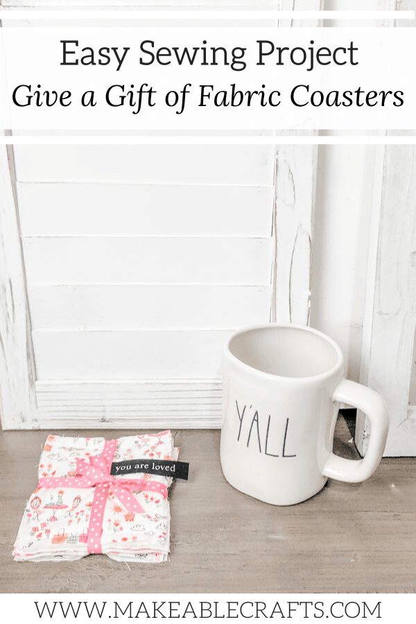How To Make Easy Fabric Coasters - Makeable Crafts